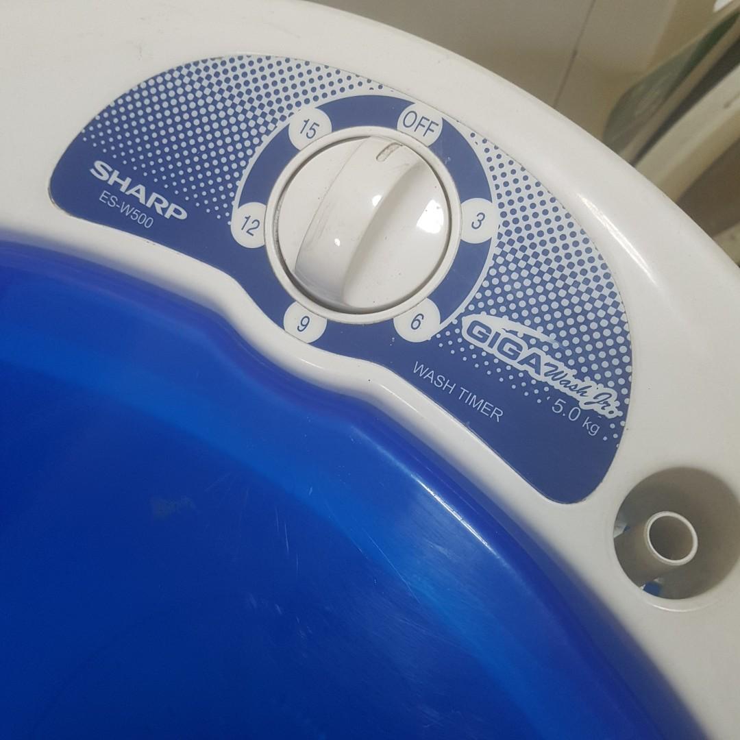 Sharp washing machine giga wash jr, TV & Home Appliances, Kitchen ...