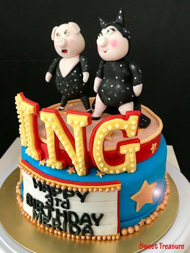 SING movie theme customized cake, Food & Drinks, Homemade Bakes on ...