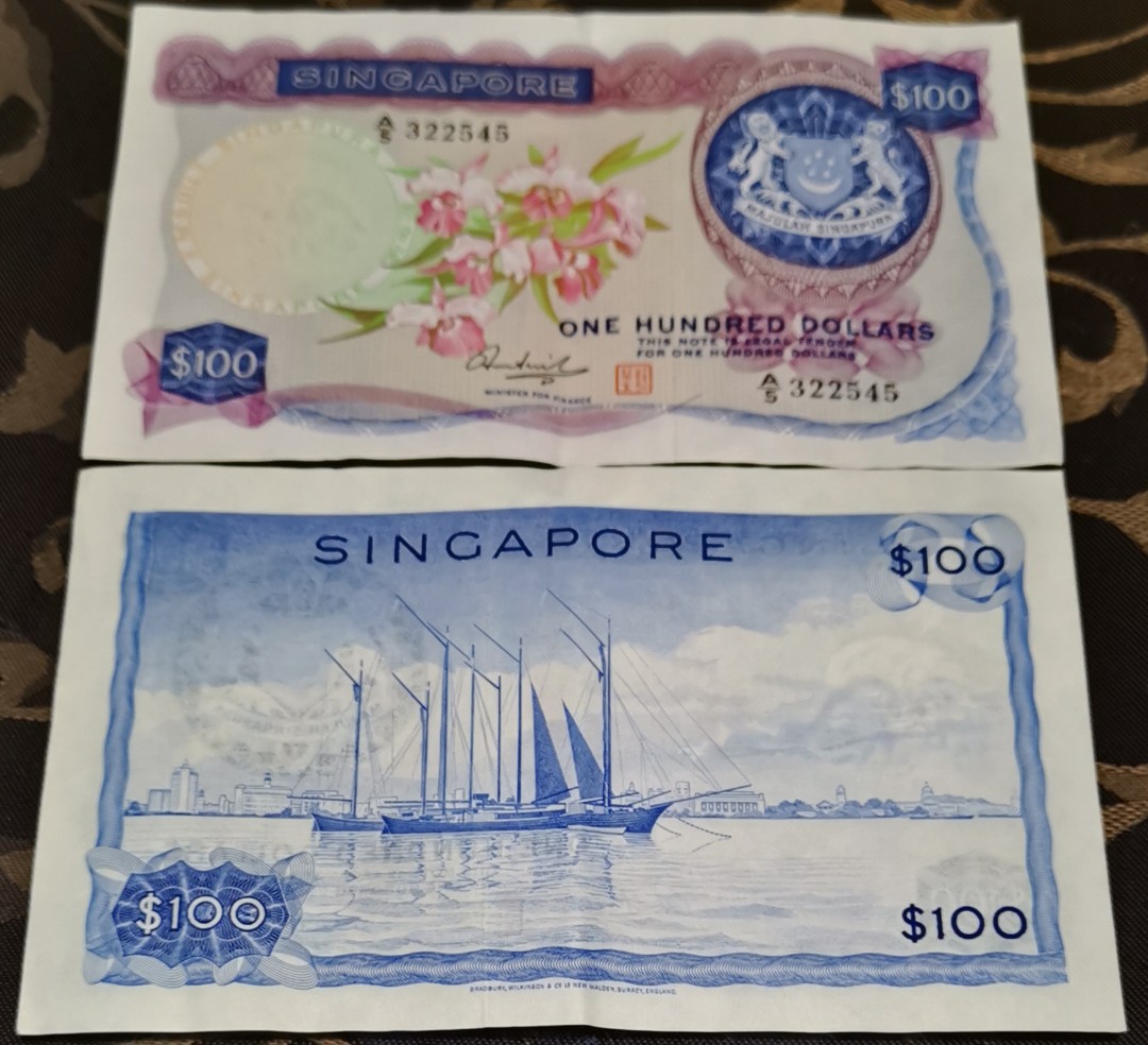 New Singapore Orchid notes $100, Hobbies & Toys, Memorabilia ...
