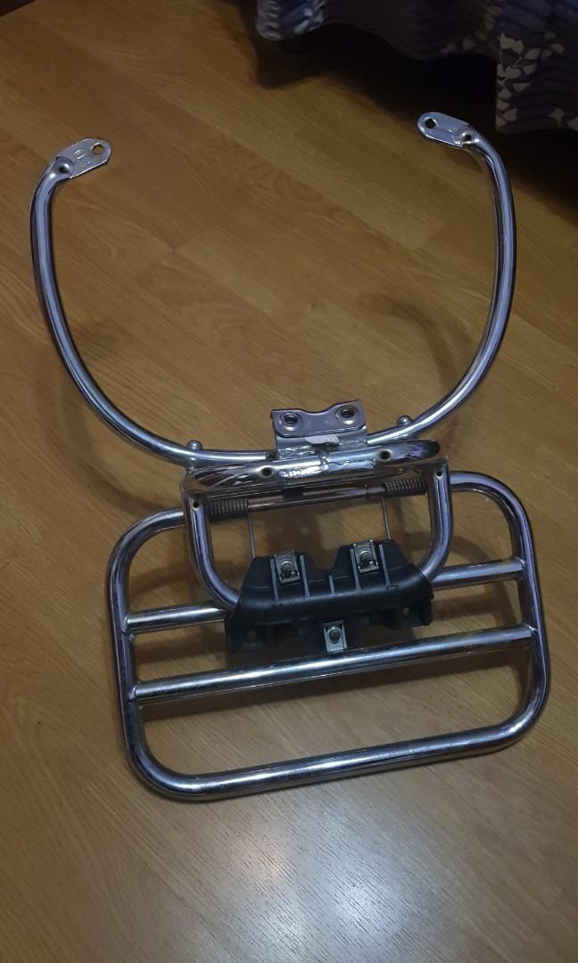 Vespa Rear Box with Rack, Motorcycles, Motorcycle Accessories on Carousell