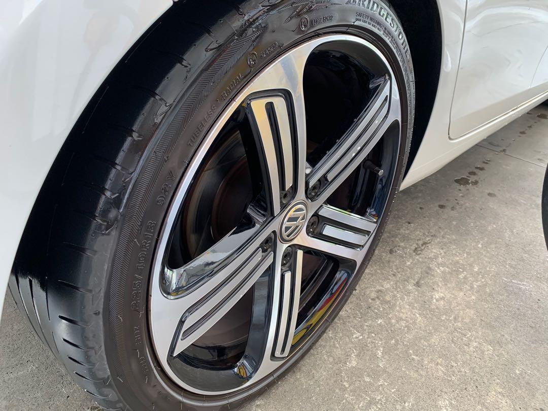 VW Golf R Mk7 Rims, Car Accessories, Tyres & Rims on Carousell