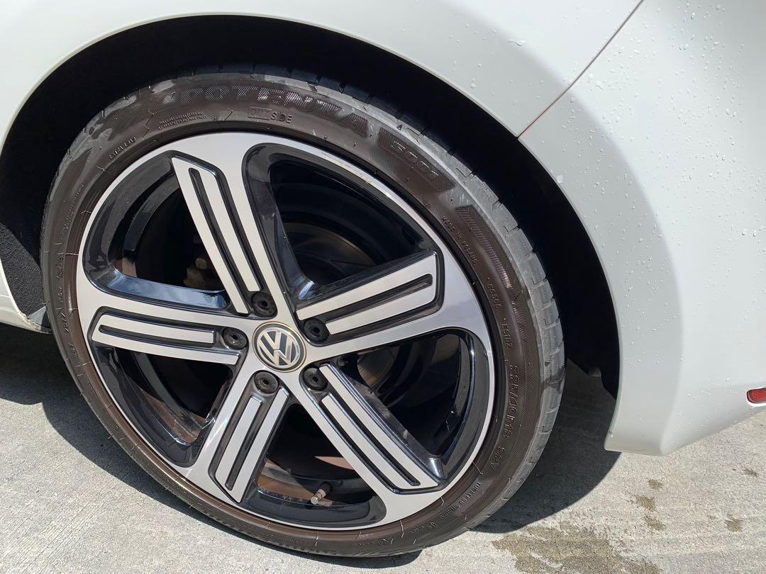 VW Golf R Mk7 Rims, Car Accessories, Tyres & Rims on Carousell
