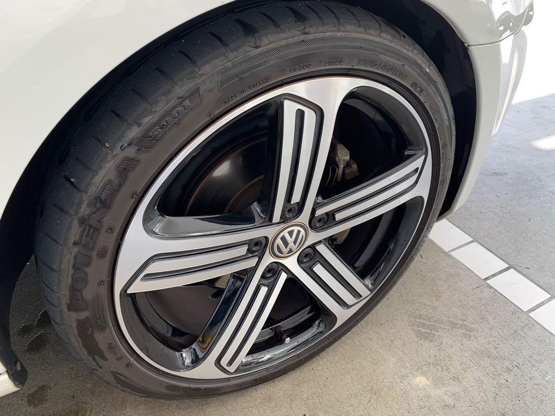 VW Golf R Mk7 Rims, Car Accessories, Tyres & Rims on Carousell