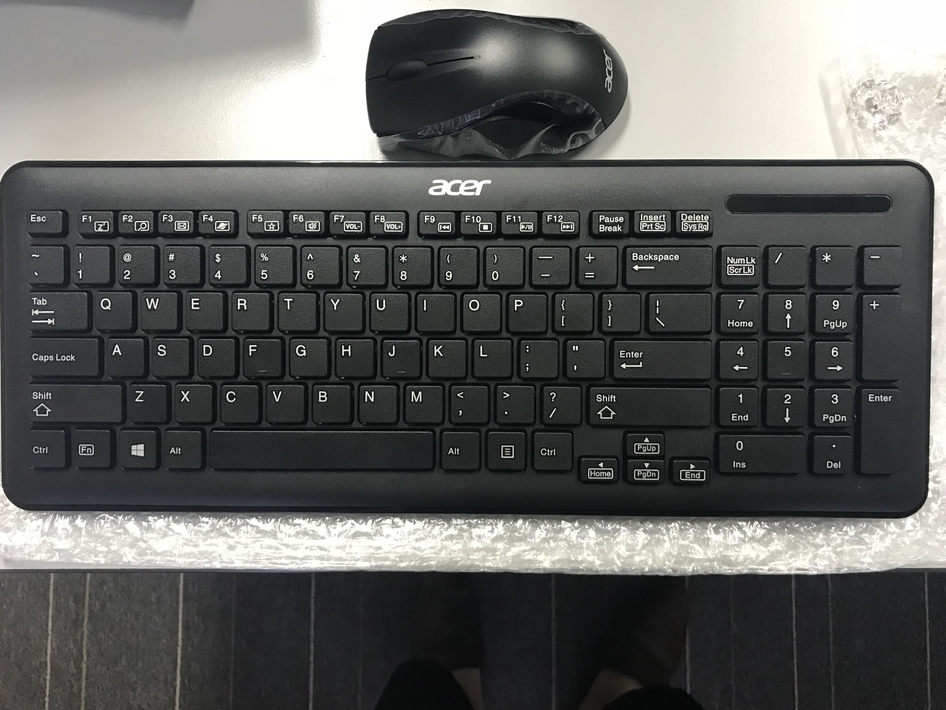 Acer wireless keyboard and mouse, Computers & Tech, Parts & Accessories, Computer Keyboard on ...