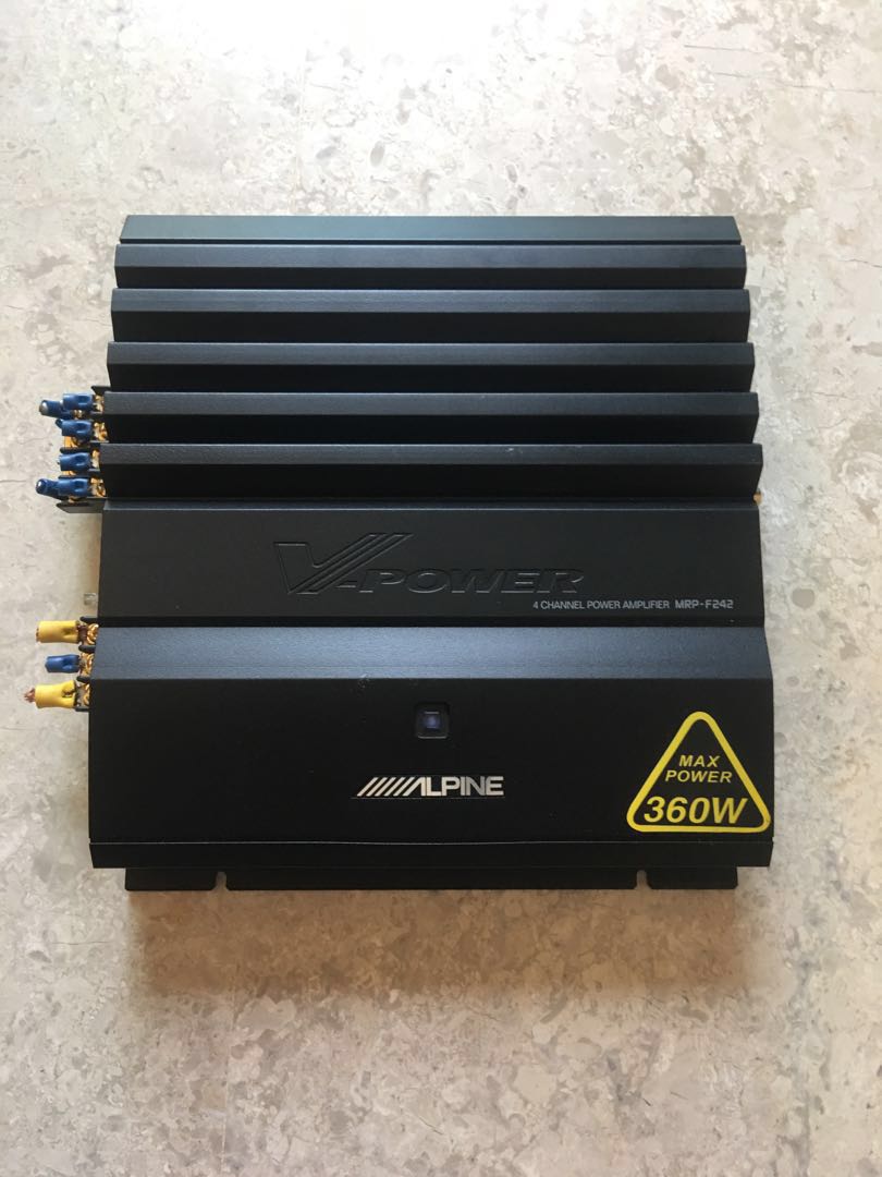Alpine MRP-F242 (360W) 4-channel car amplifier, Audio, Soundbars, Speakers & Amplifiers on Carousell