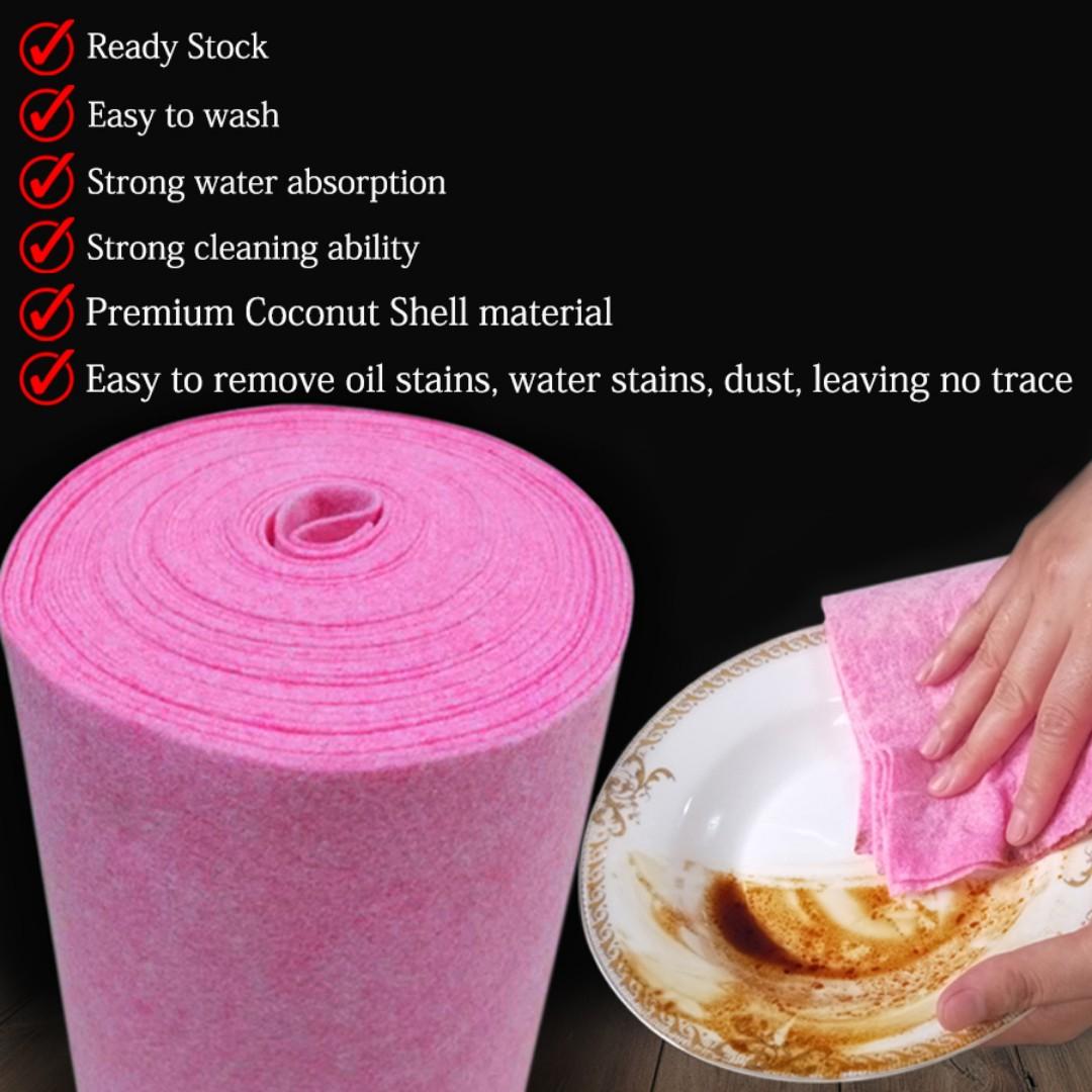 Coconut Shell Cleaning Cloth Super Absorbent Kitchen Washing Towel, TV ...