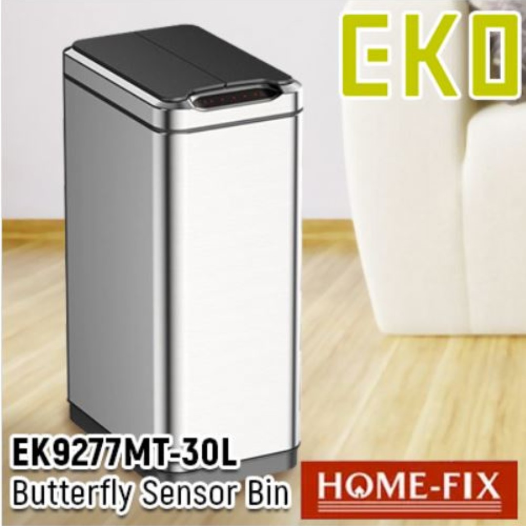 EKO Butterfly Sensor Bin S/S 30L, Everything Else on Carousell
