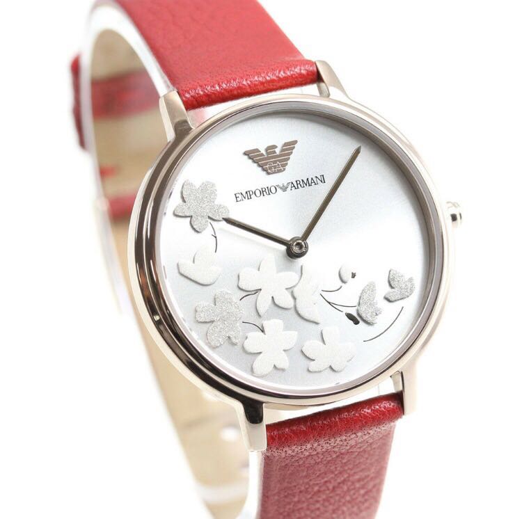 Emporio Armani Year Round Analog Digital Quartz Red Band Watch AR11114 ...