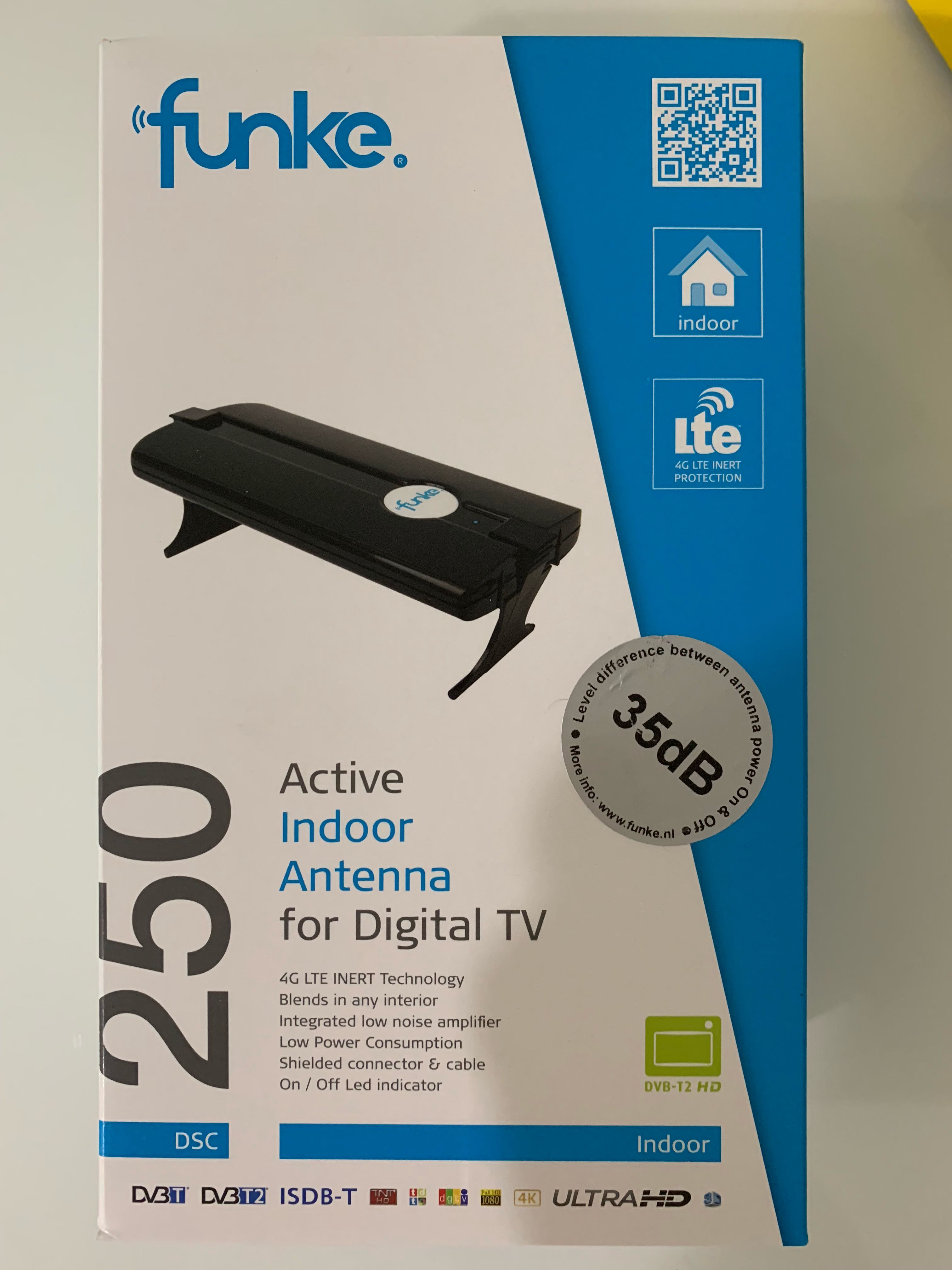 funke Active indoor antenna for digital TV, TV & Home Appliances, TV ...