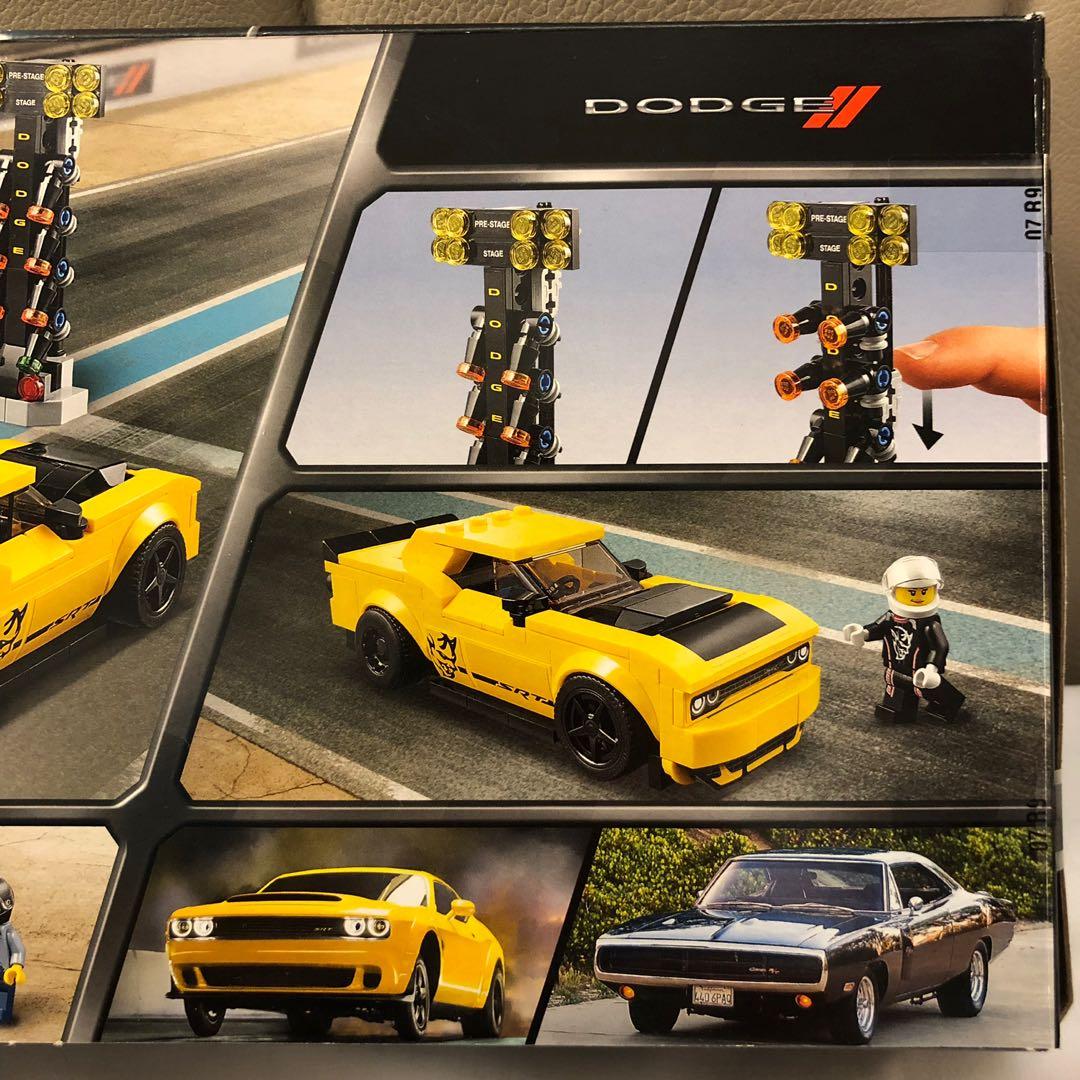 LEGO Speed Champions 75893: 2018 Dodge Challenger SRT Demon and 1970 ...