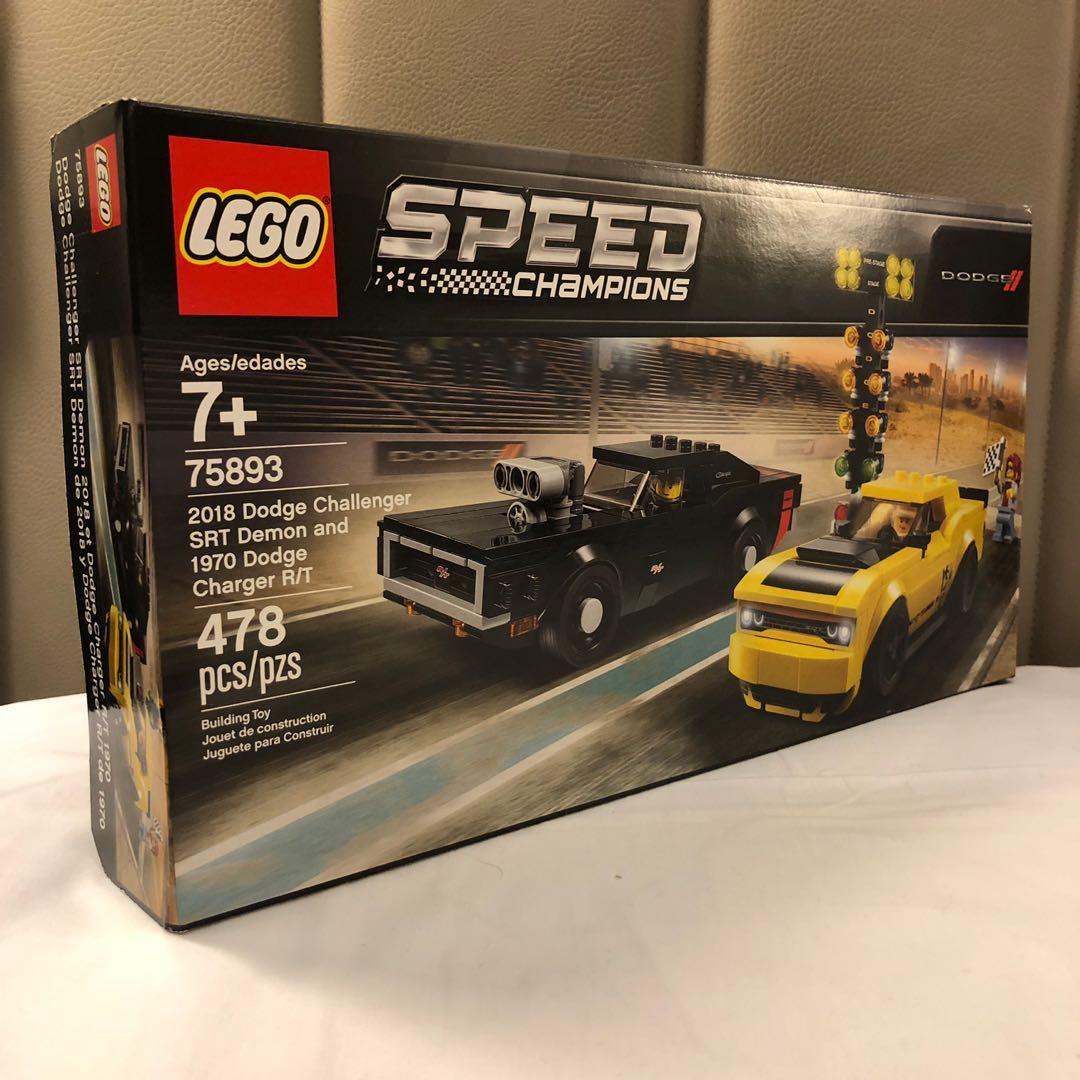 LEGO Speed Champions 75893: 2018 Dodge Challenger SRT Demon and 1970 ...