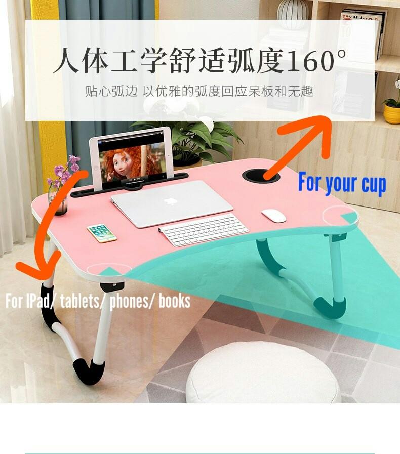 Minimalist laptop table / study table with CUP HOLDER!, Furniture ...