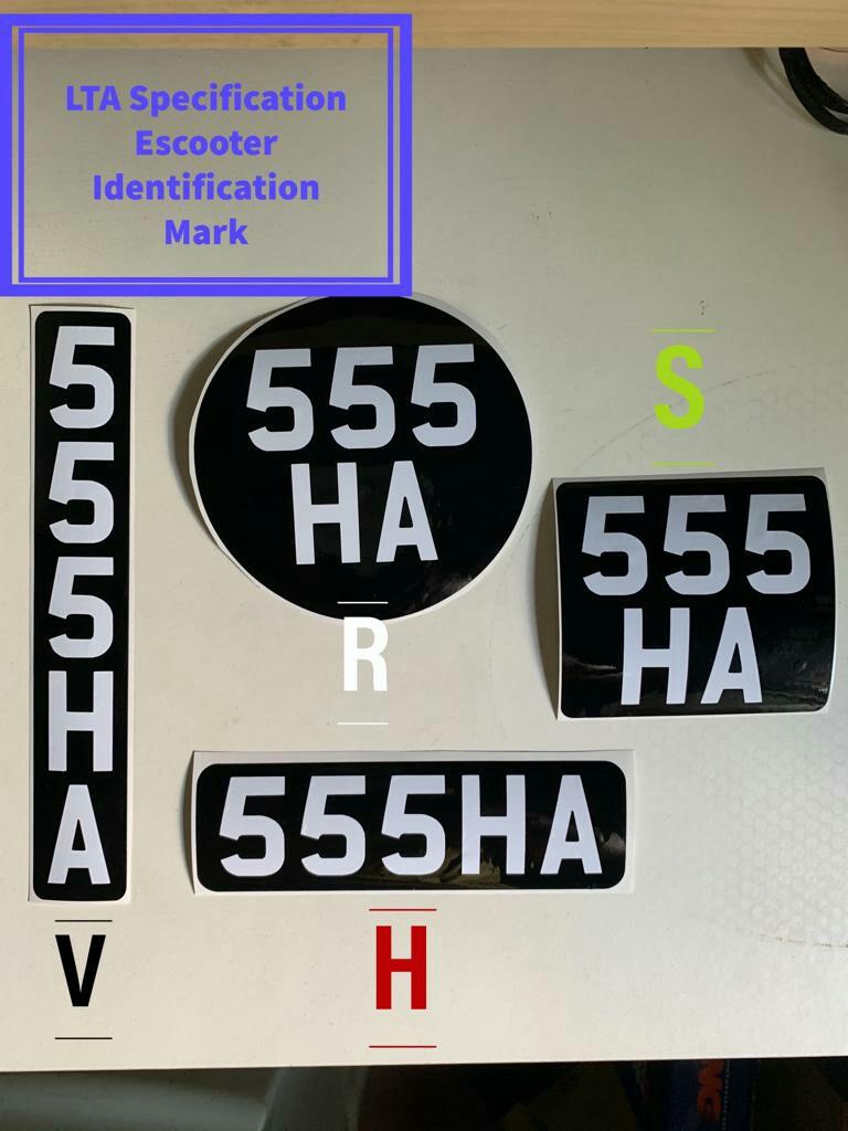 Number Plate for escooter, Sports Equipment, PMDs, E-Scooters & E-Bikes ...