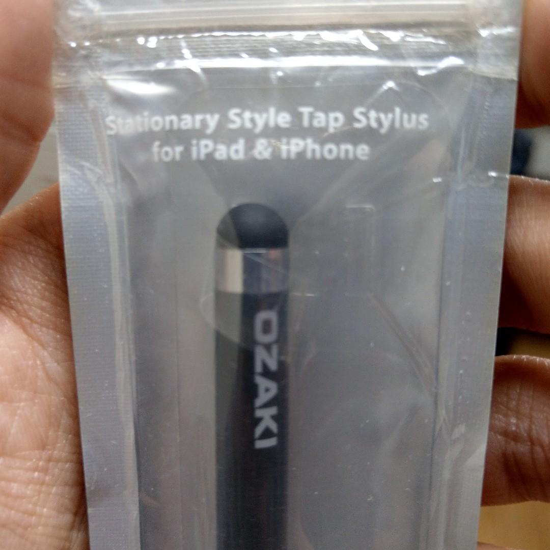 【OZAKI iStroke】 二用觸控筆（電容式觸控筆＋原子筆）- 黑色, 手機及配件, 電子周邊配件及產品, 其他電子周邊配件及產品在旋轉拍賣