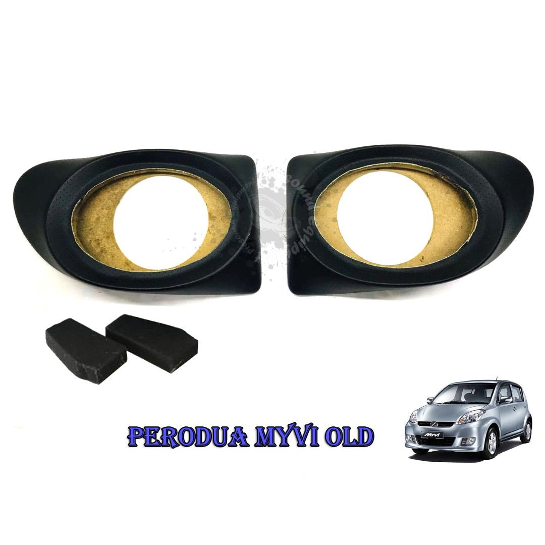 PERODUA MYVI OLD 6''x9'' REAR DASHBOARD SPEAKER COVER (BLACK PVC), Auto ...
