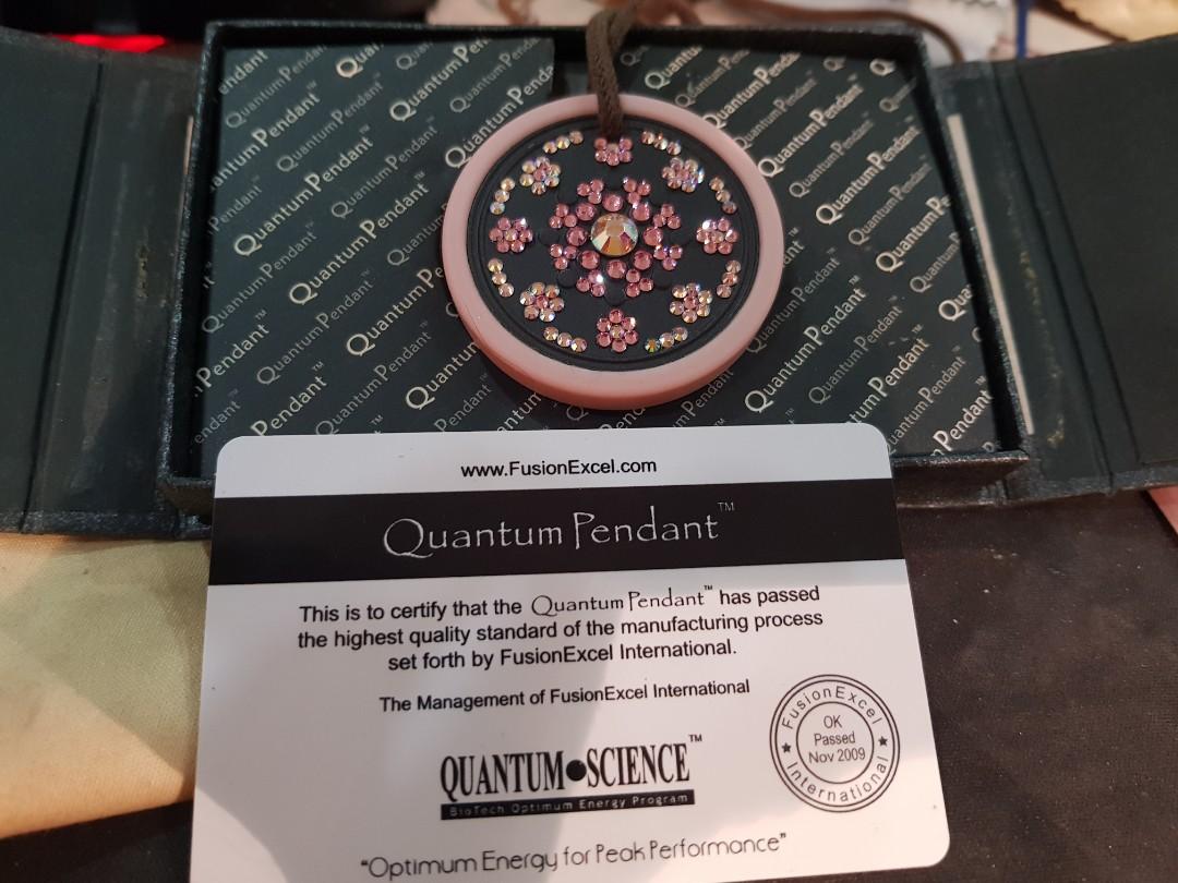 Quantum Science pendant with bezels, Luxury, Accessories on Carousell