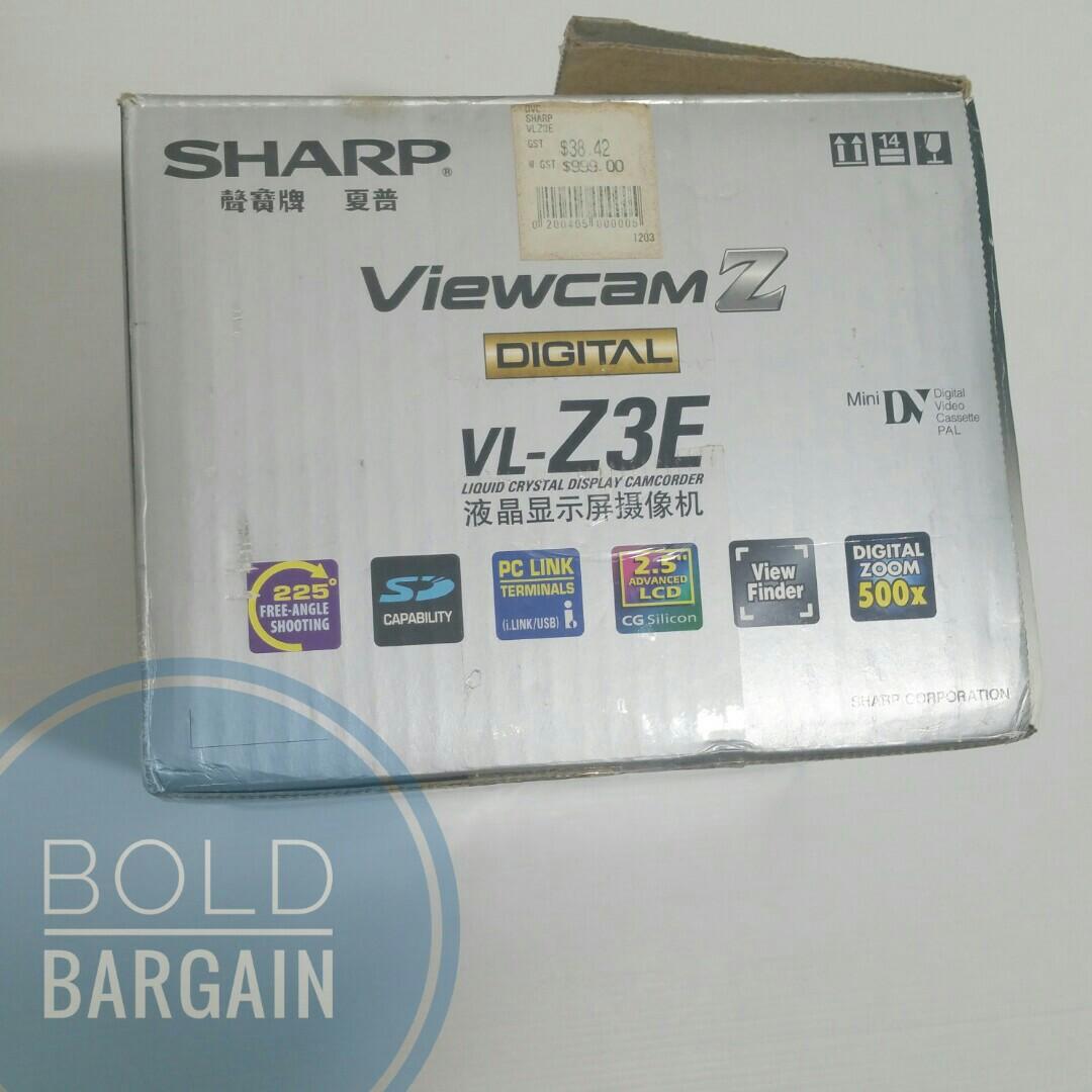 SHARP Viewcam Z VL-Z23 Digital Video Camcorder DV Camera with mini DV ...