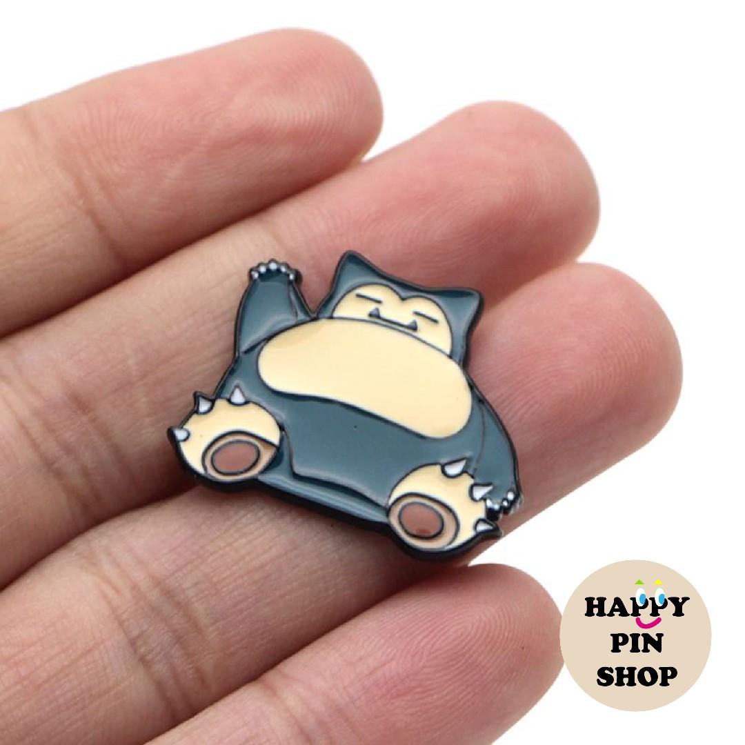 Snorlax says hi Enamel Pin - Pokemon pins, Hobbies & Toys, Stationery ...