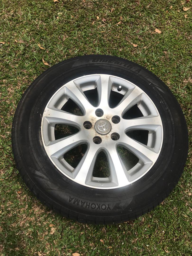 Stock factory 2009 Toyota Camry wheels and tyres 215/60 16 all 4, Car ...