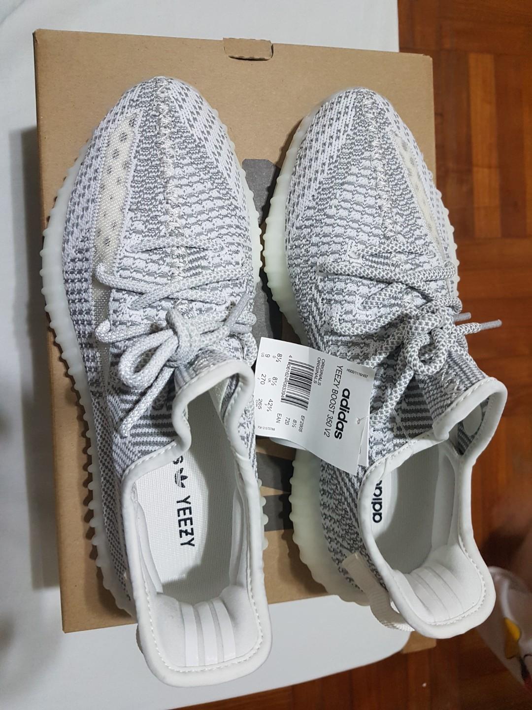 Yeezy 350 V2 Static Non Reflective, Men's Fashion, Footwear, Sneakers ...