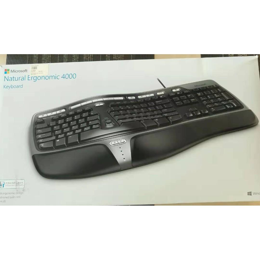 Almost new Microsoft Natural Ergonomic 4000 keyboard, Computers & Tech ...
