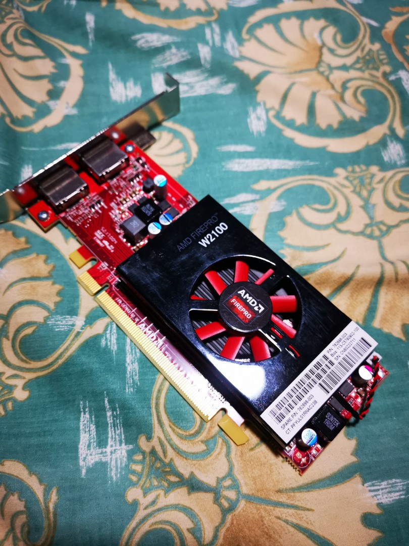 Amd firepro w2100 2gb ram displayport, Electronics, Computer Parts ...