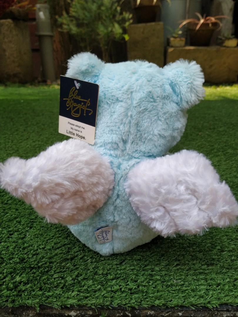 BLUE MAGIC Blue Stuffed Toy Angel Teddy Bear, Hobbies & Toys, Toys ...