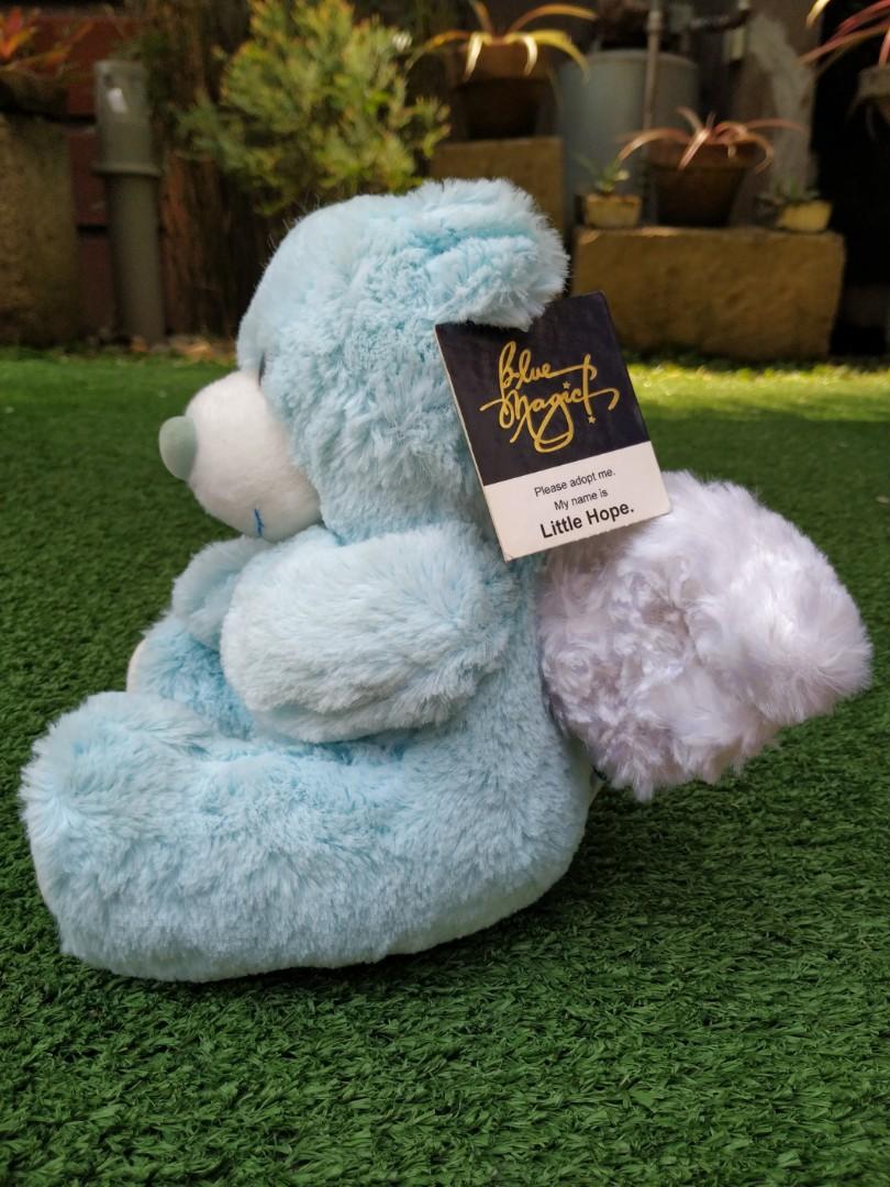 BLUE MAGIC Blue Stuffed Toy Angel Teddy Bear, Hobbies & Toys, Toys ...
