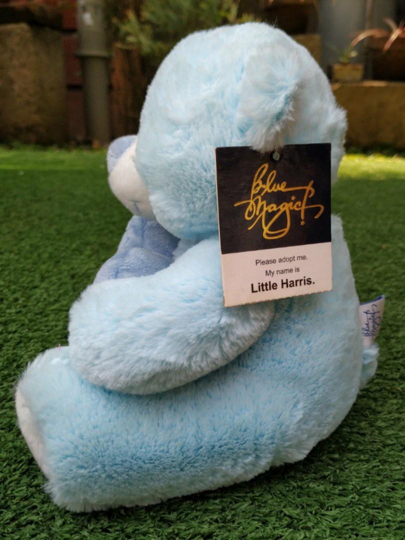 BLUE MAGIC Blue Stuffed Toy Teddy Bear, Hobbies & Toys, Toys & Games on ...