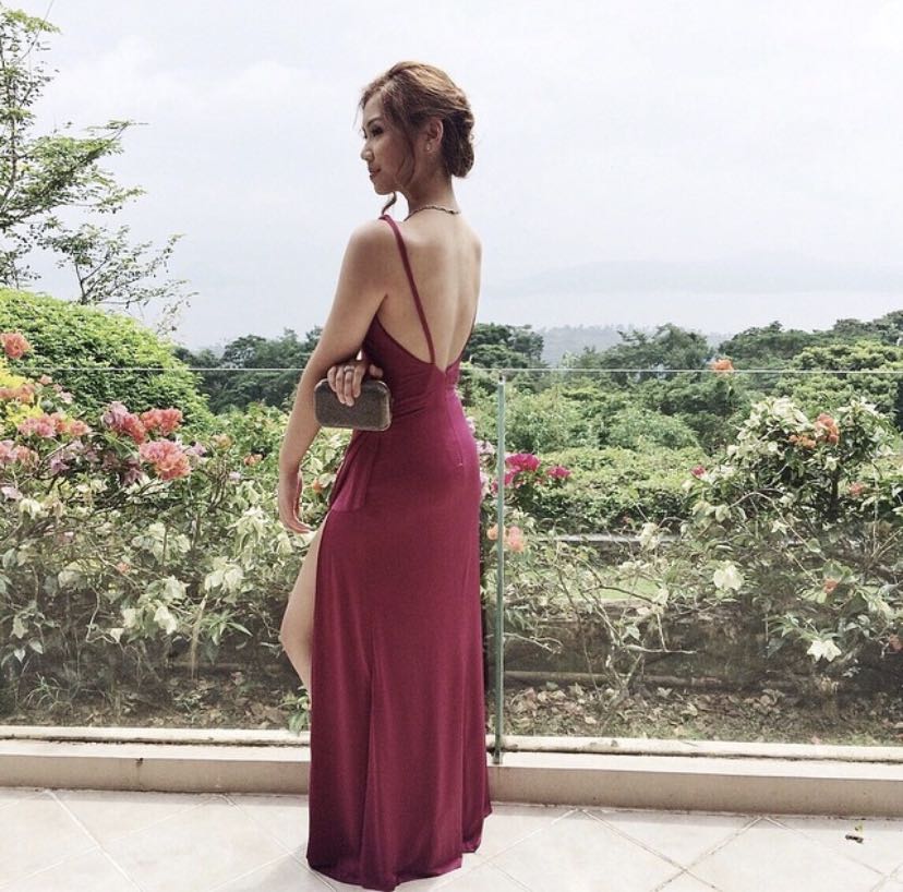 Custom Made Jun Escario long gown, Women's Fashion, Dresses & Sets ...