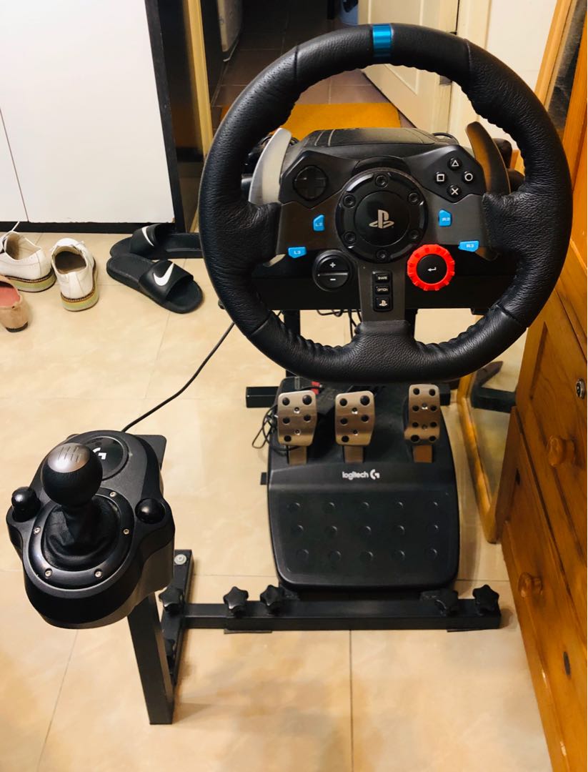 Logitech G29 + Driving Force Shifter + 車架, 電子遊戲, 遊戲機配件, 保護殼及保護套 - Carousell