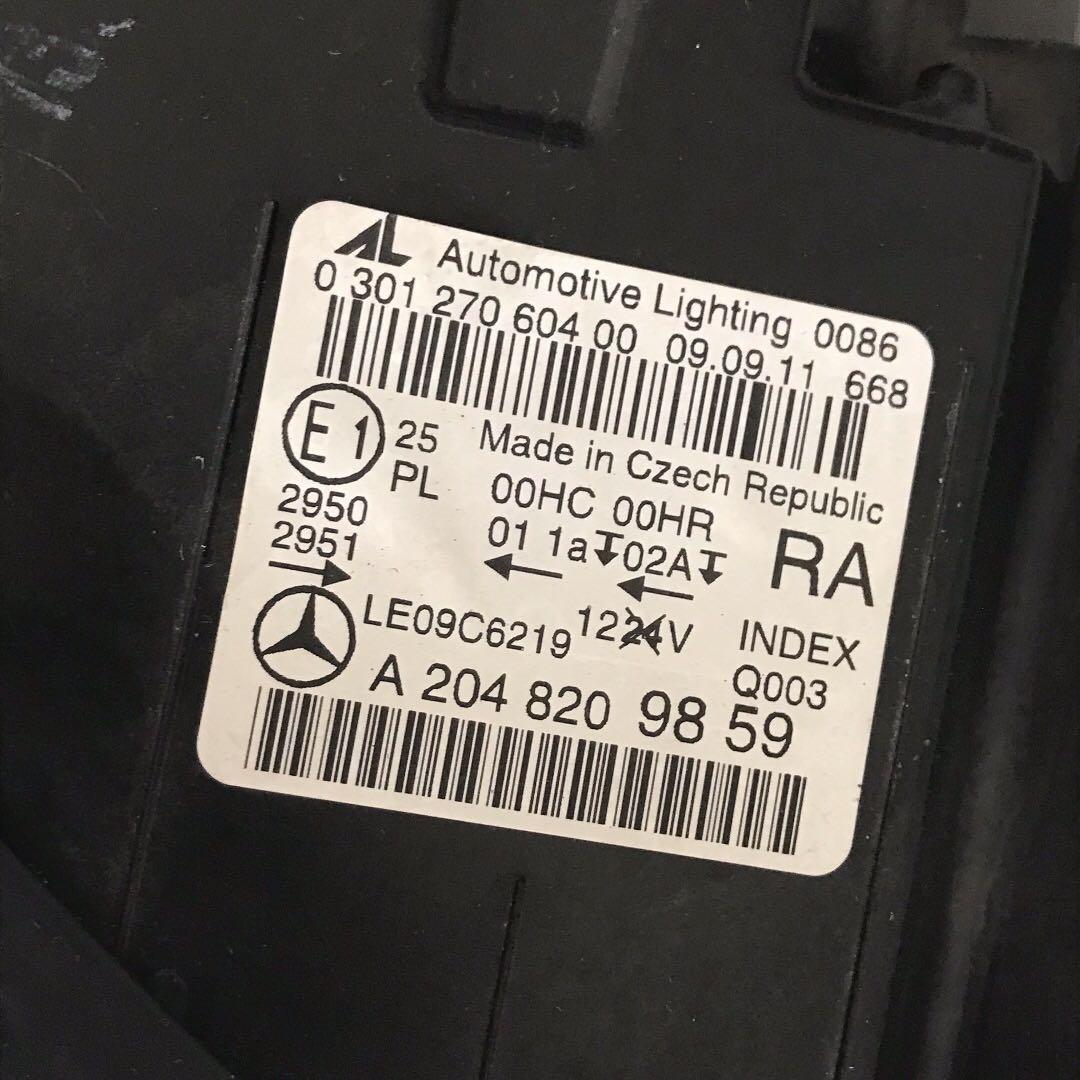 Mercedes Benz C Class FL (W204) Original Headlights, Car Accessories ...
