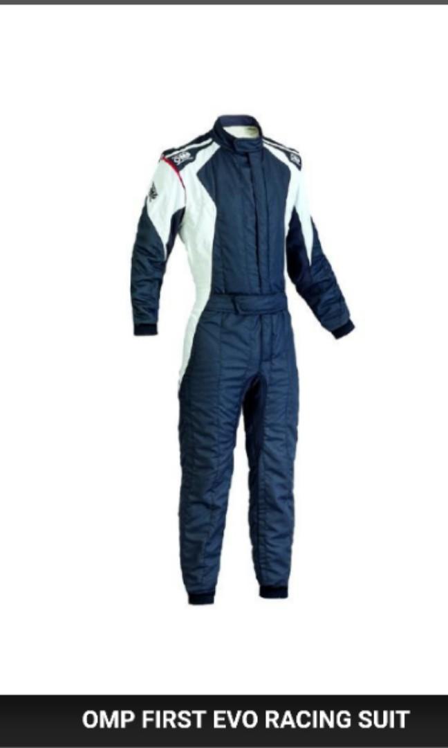 OMP First Evo Racing Suit, Sports Equipment, Bicycles & Parts, Parts & Accessories on Carousell