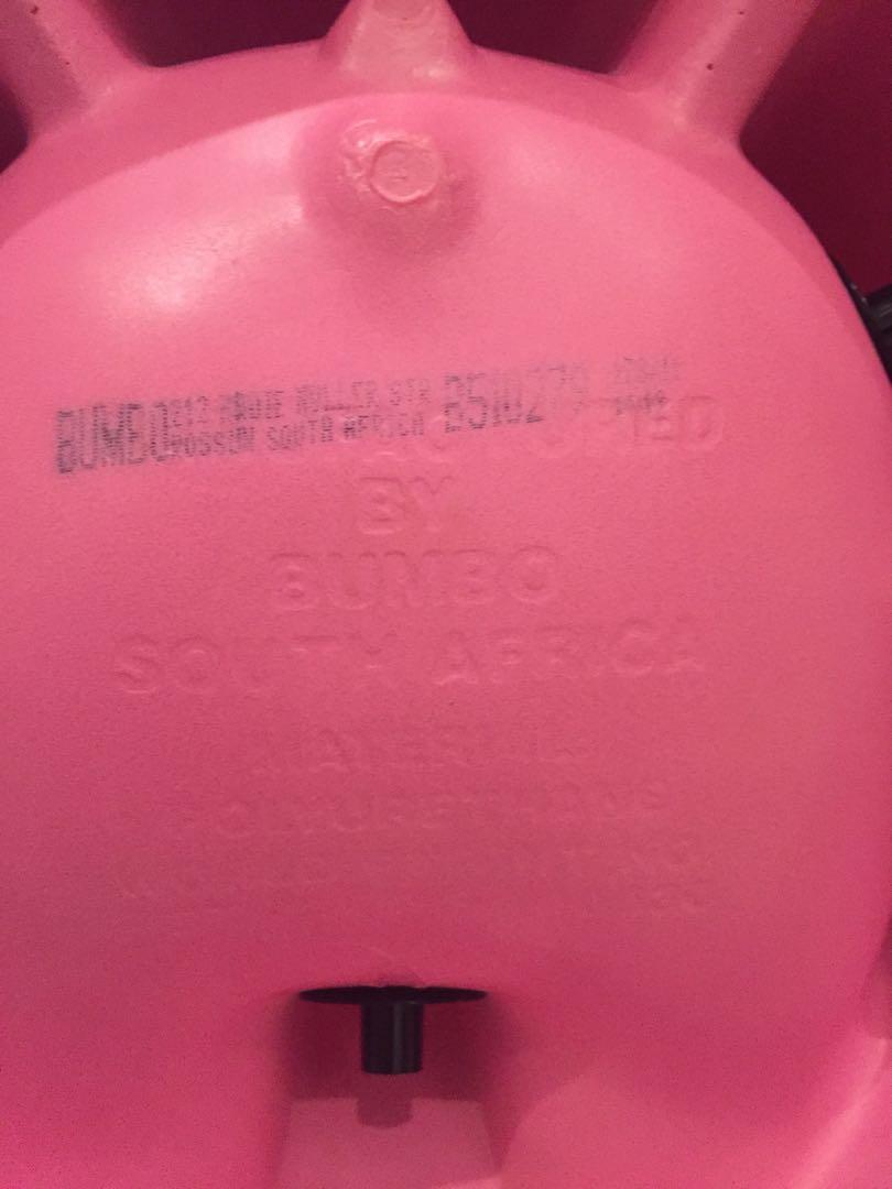 Pink Bumbo Baby Seat Authentic with harness strap, Babies & Kids ...