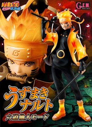 PO G.E.M Series NARUTO Shippuden Uzumaki Naruto Six Paths Sage Mode ...