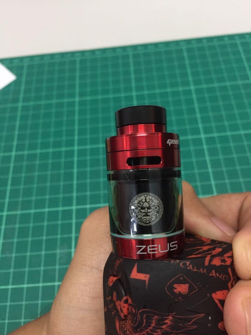 Puma Storm mod (vape on design) and Zeus Dual RTA (red edition), TV ...