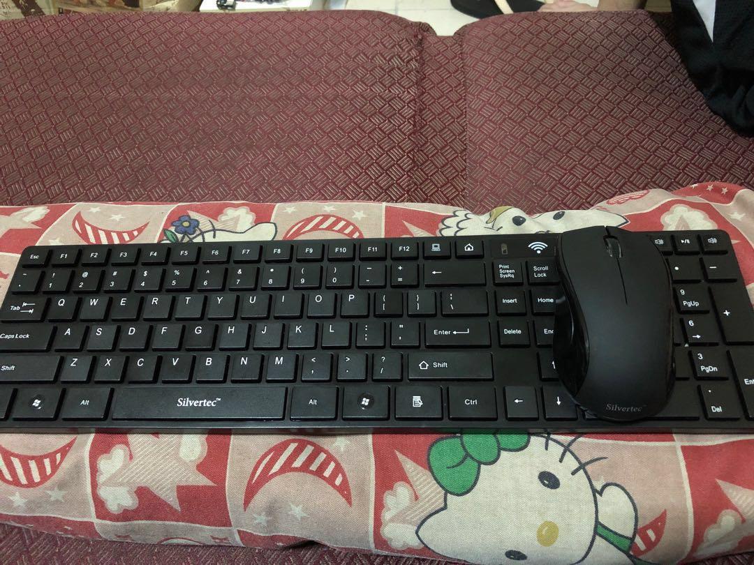 Silvertec wireless keyboard and mouse set, Computers & Tech, Parts ...