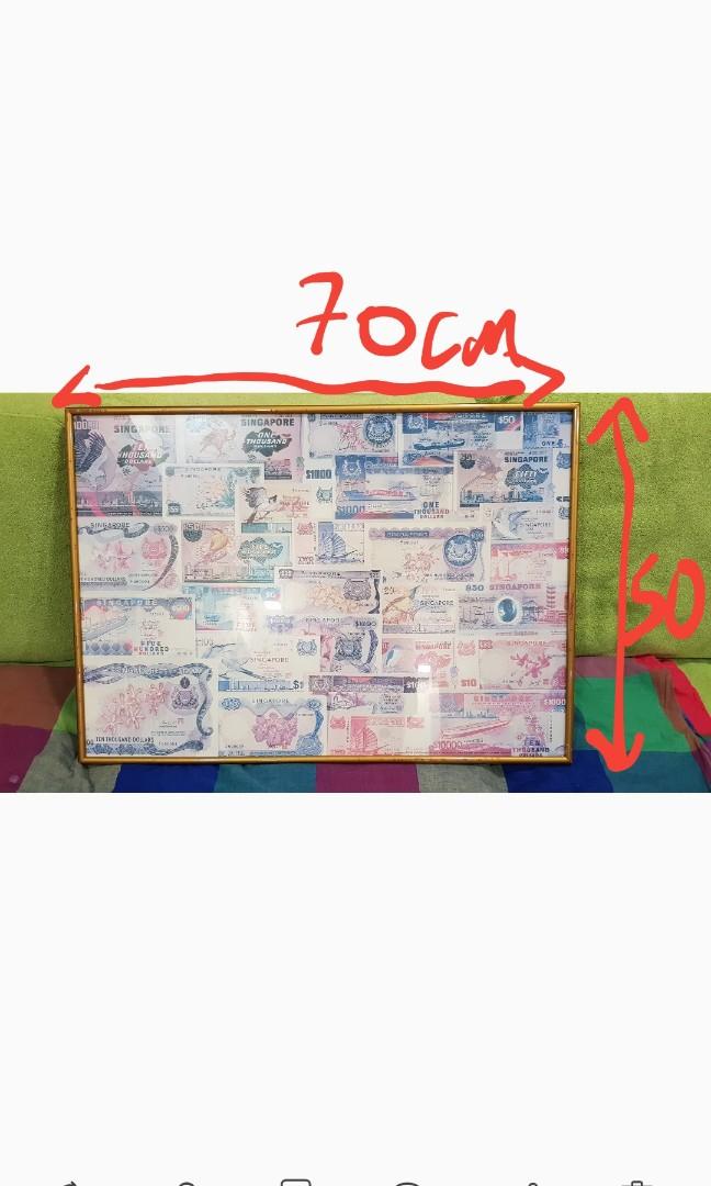 Singapore currency note frame, Furniture & Home Living, Home Decor ...