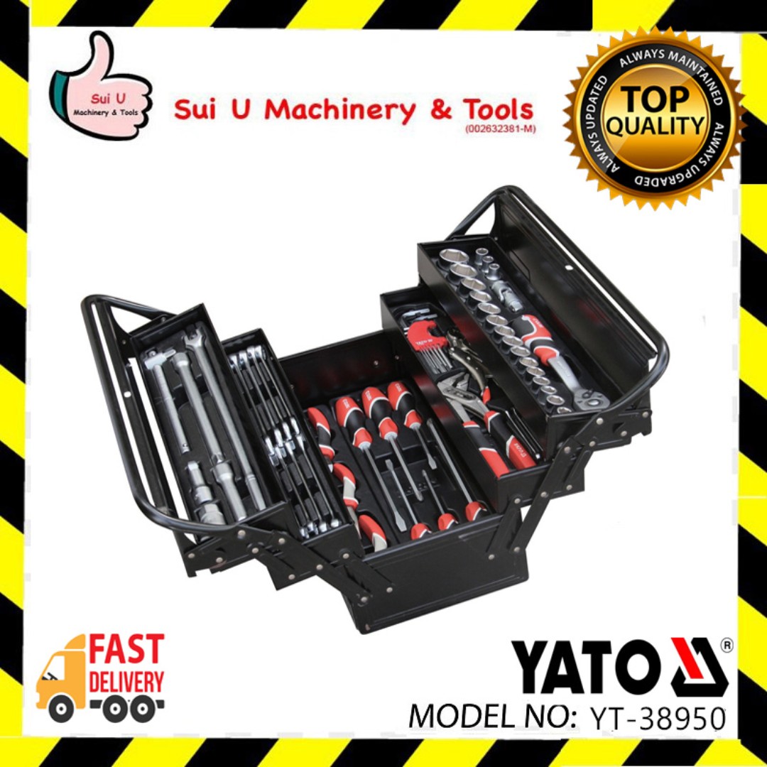 YATO YT-38950 64PCS Tool Box Set, Furniture & Home Living, Home ...