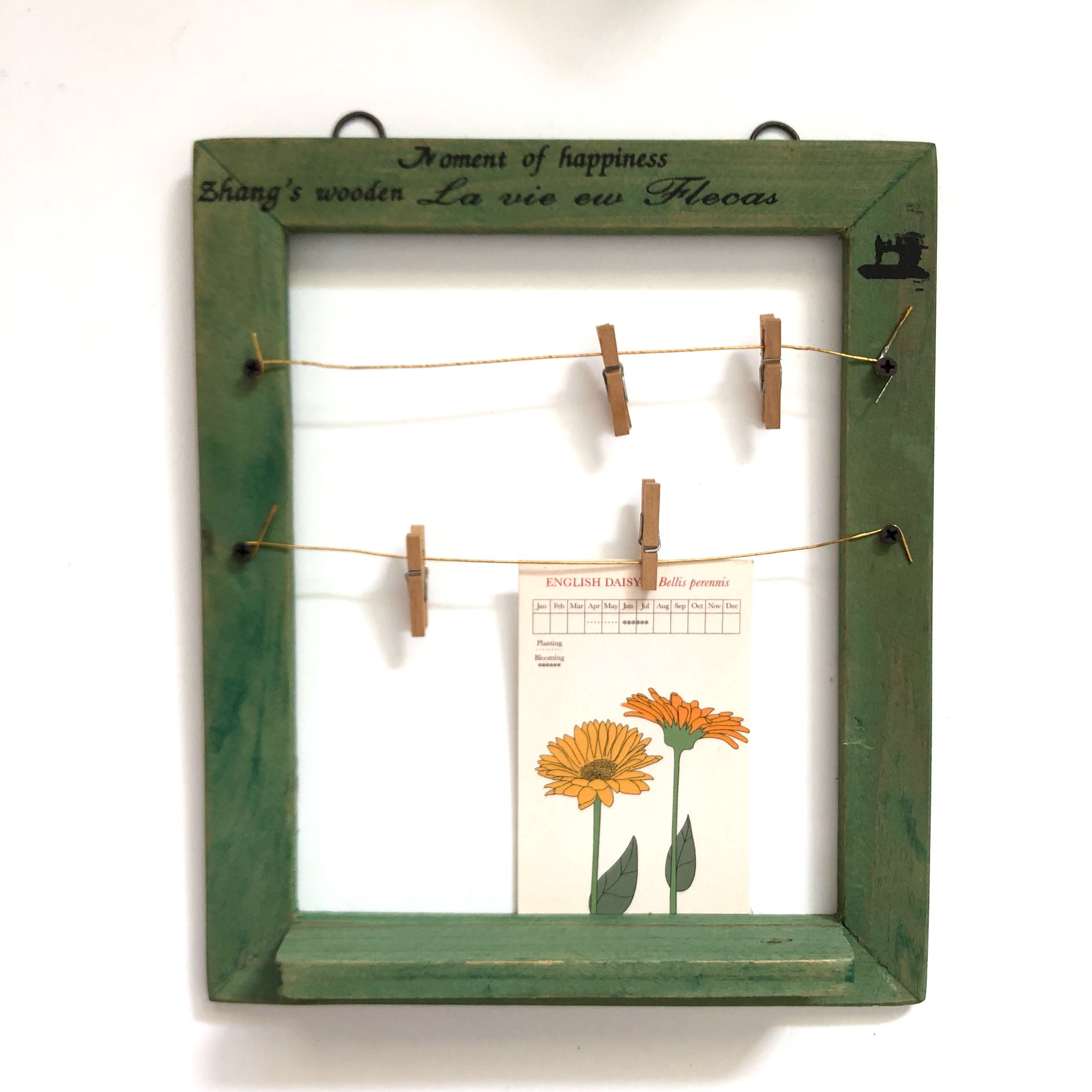 Zakka photo picture Polaroid wood frame with clips, Everything Else on ...