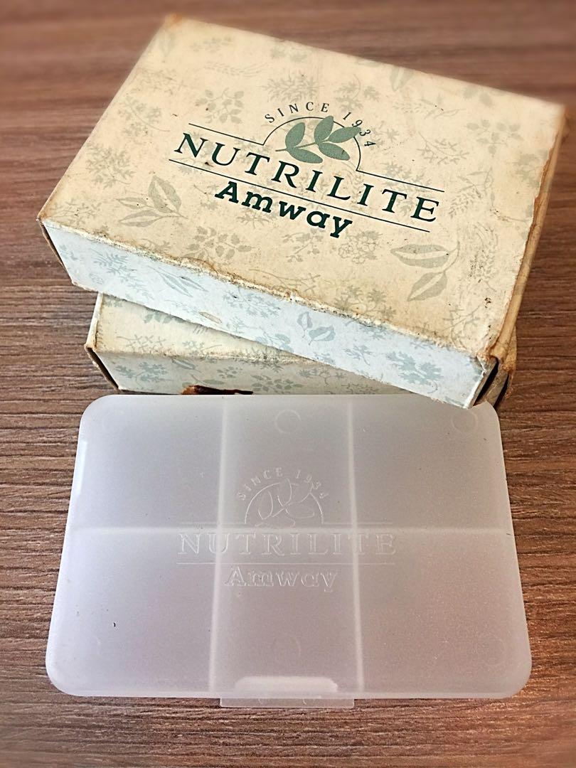 AMWAY NUTRILITE Medicine Pill Box, Health & Nutrition, Health Supplements, Vitamins ...