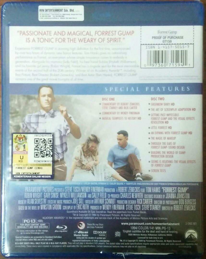 Blu Ray Forrest Gump, Hobbies & Toys, Music & Media, CDs & DVDs on ...