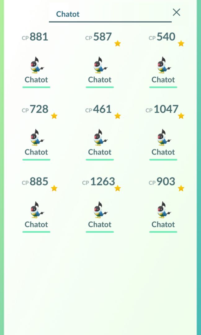 Chatot pokemon go, Video Gaming, Gaming Accessories, Game Gift Cards ...