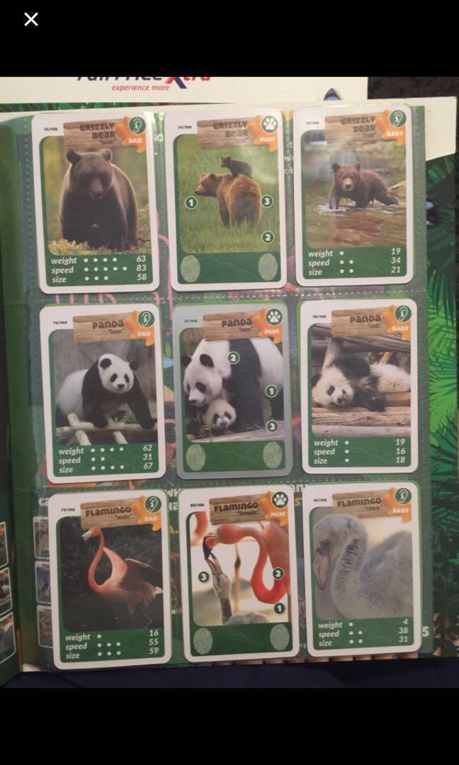 Complete NTUC Xtra Animal card album with all 108 cards, Hobbies & Toys ...