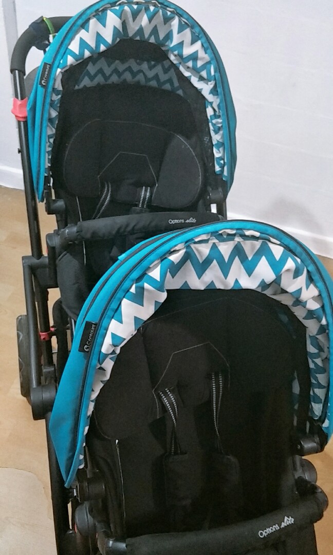 Contour elite double stroller, Babies & Kids, Going Out, Strollers on ...
