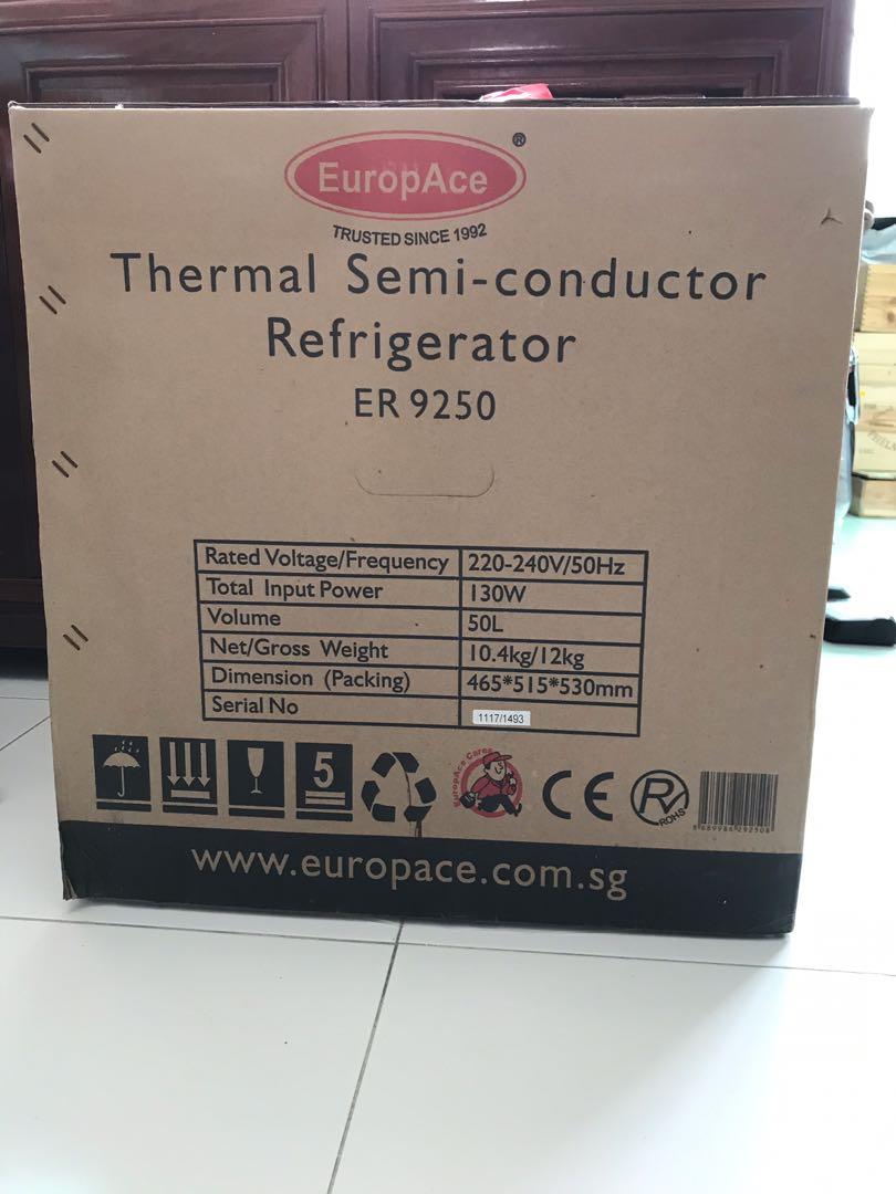 EuropAce ER9250 50L Bar Fridge, TV & Home Appliances, Kitchen ...