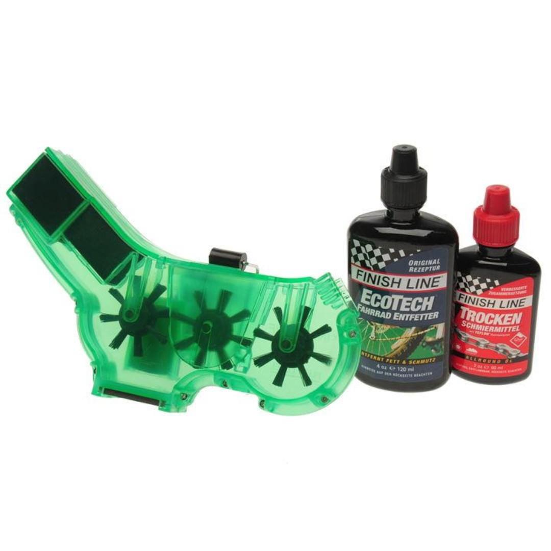 Finish Line Pro Bike Bicycle Chain Cleaner Kit with Degreaser and ...