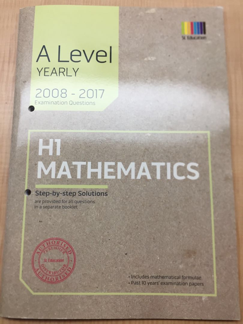 H1 Math A levels WITH answers , Hobbies & Toys, Books & Magazines ...