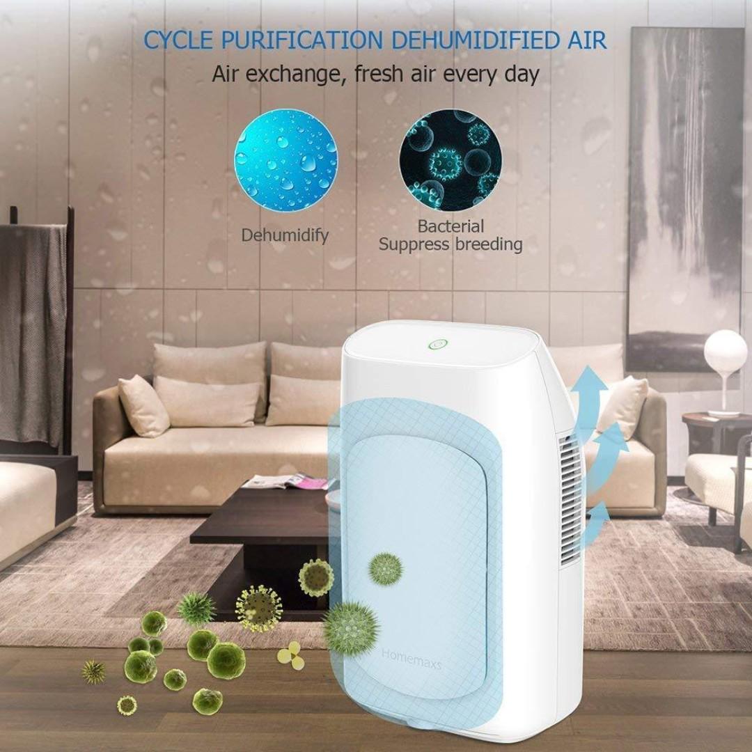 Homemaxs Dehumidifier 2l Portable Dehumidifier Ultra Quiet And Auto