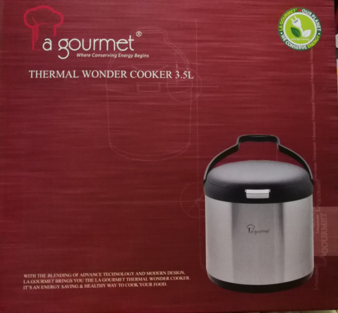 La Gourmet Thermal Wonder Cooker (3.5L), TV & Home Appliances, Kitchen ...